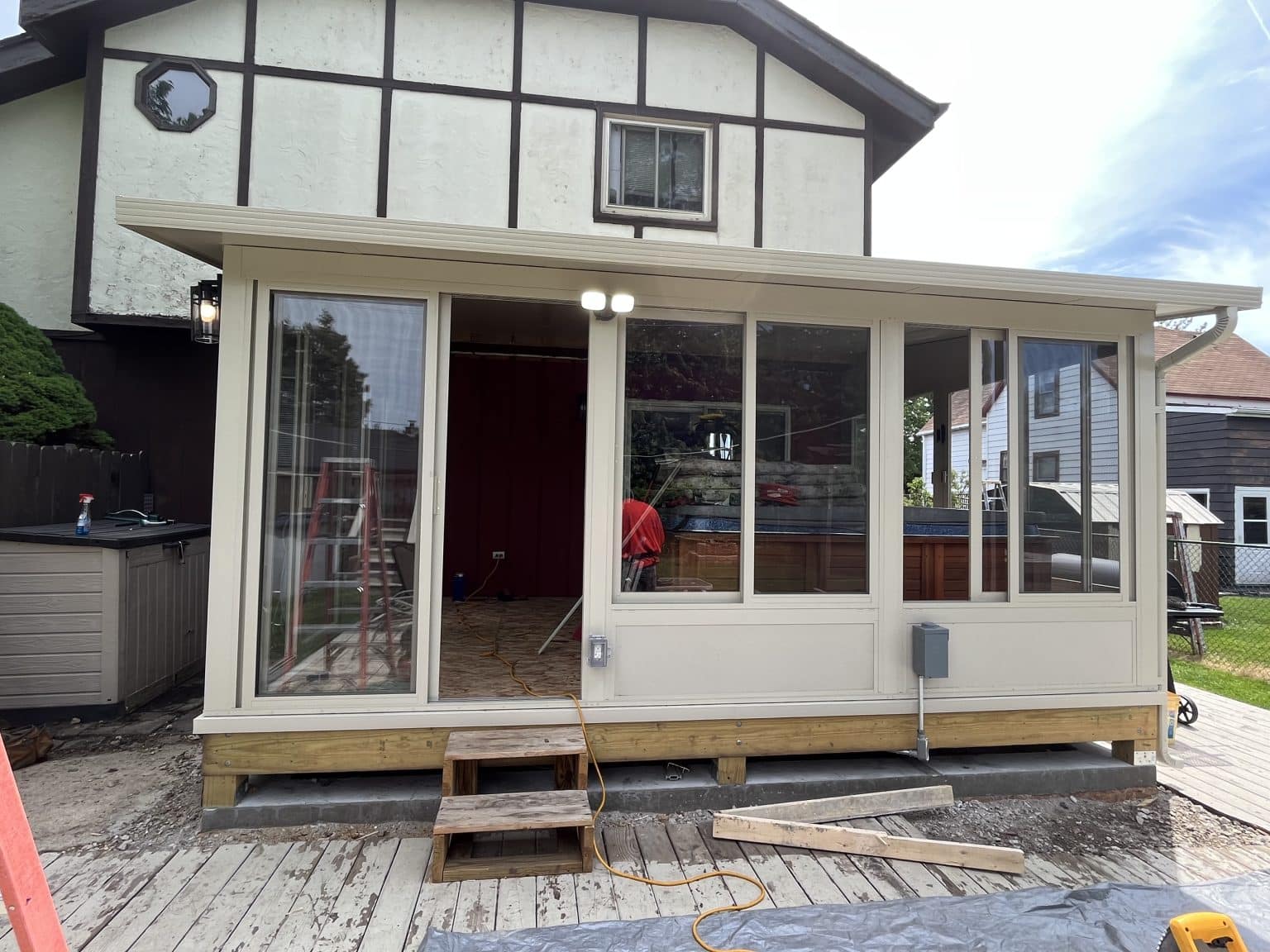 Alsip, IL Three Season Studio Sunroom 2022 | Veteran Owned Local Contractor