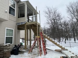 Hoffman Estates, IL Three Season Raised Sunroom Addition 2022 | Veteran ...